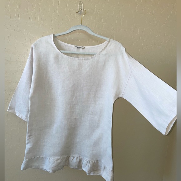 Lungo L’Arno | Tops | Italian Tan Linen Clean Simple Classic Modern ...